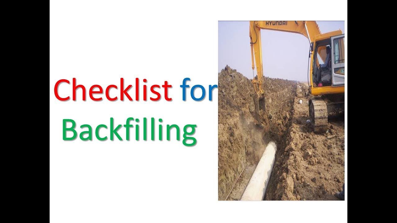 Checklist for Backfilling - YouTube