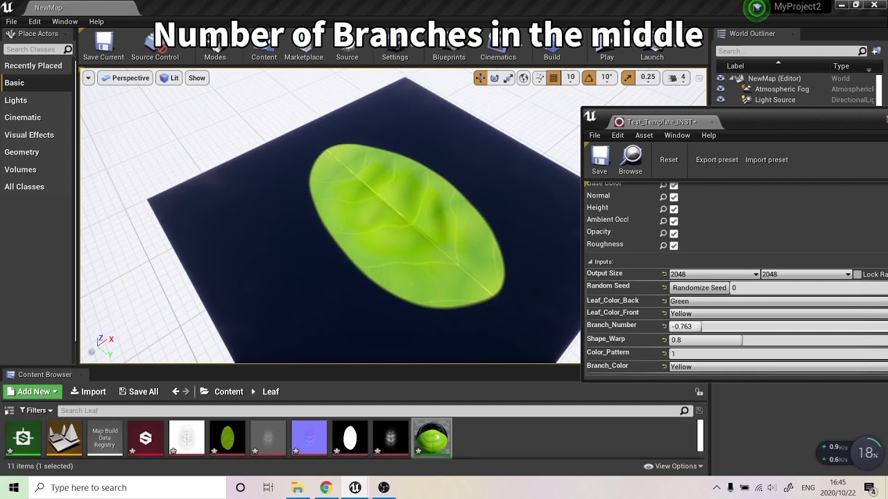 Leaf Generator Demo - YouTube