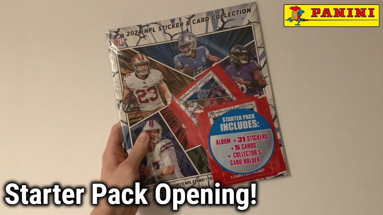 Starter Pack Opening - Panini NFL 2024 Sticker & Card Collection! 🏈 ...