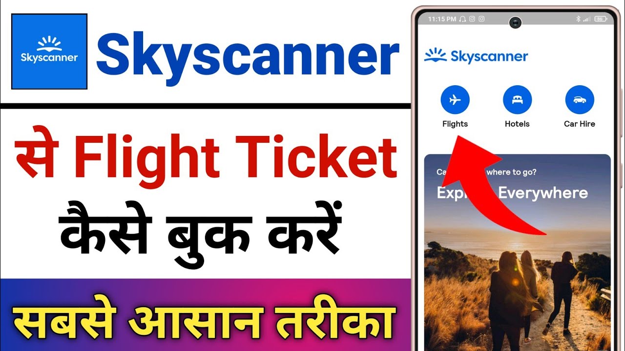 Skyscanner Se Flight Ticket Booking Kaise Kare || How To Book Flight ...