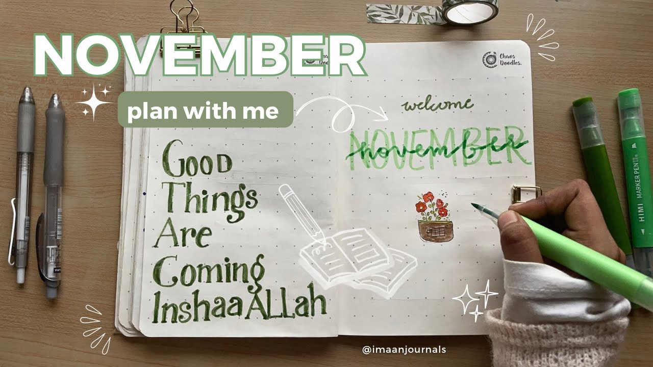NOVEMBER 𝜗𝜚 ࣪˖ ִ𐙚 plan with me | habit tracker, goals, sleep tracker ...
