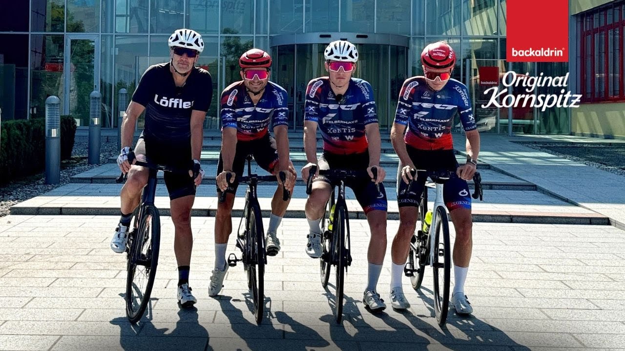 Sumi on Tour im Windschatten mit den Radprofis von Team Felt Felbermayr ...