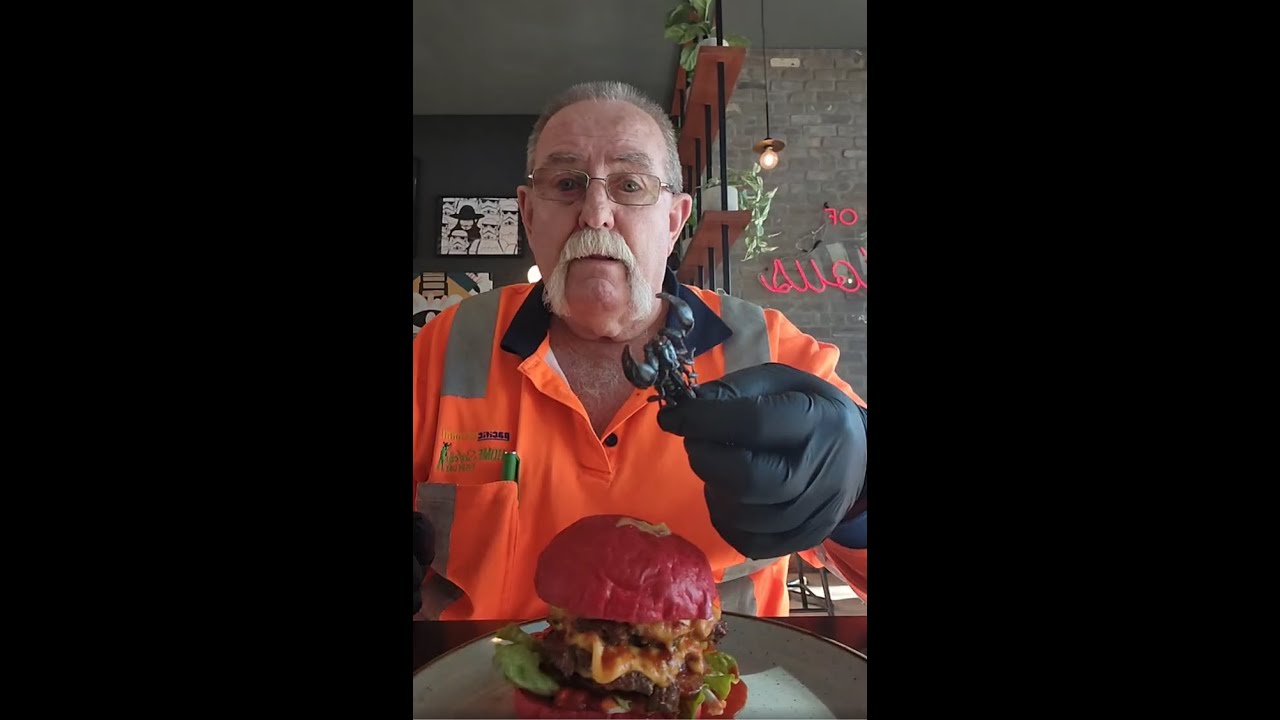 Burger Urge's Scorpion Death Wish Burger. - YouTube