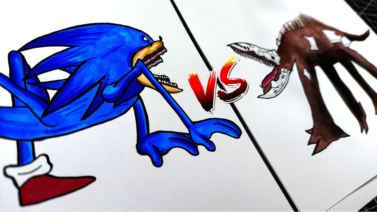 Dibujo Friday Night Funkin' SHIN SONIC TAPES vs INFECTED SKY | CHAOS ...