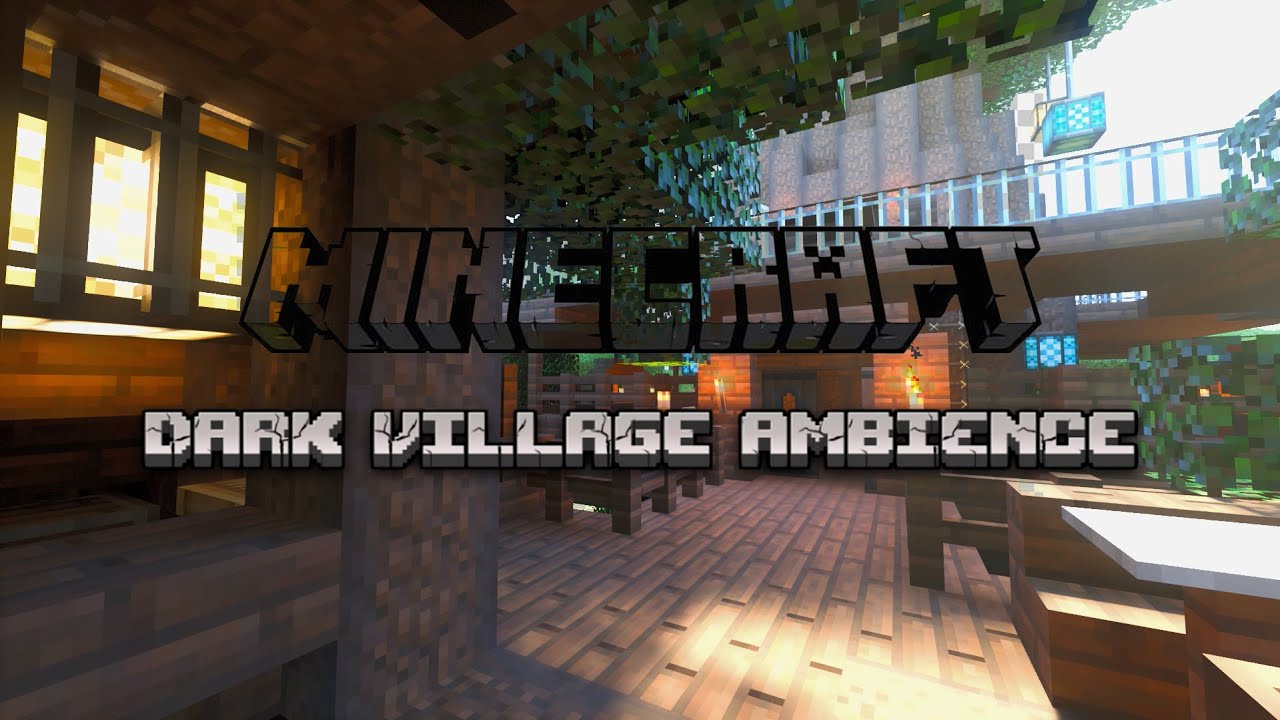 Minecraft Dark Village Ambience CHILL Rain sounds - YouTube