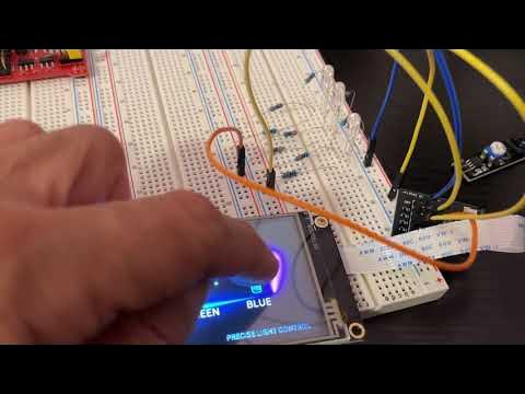 Nextion Screen GPIO Controlling RGB LEDs - YouTube