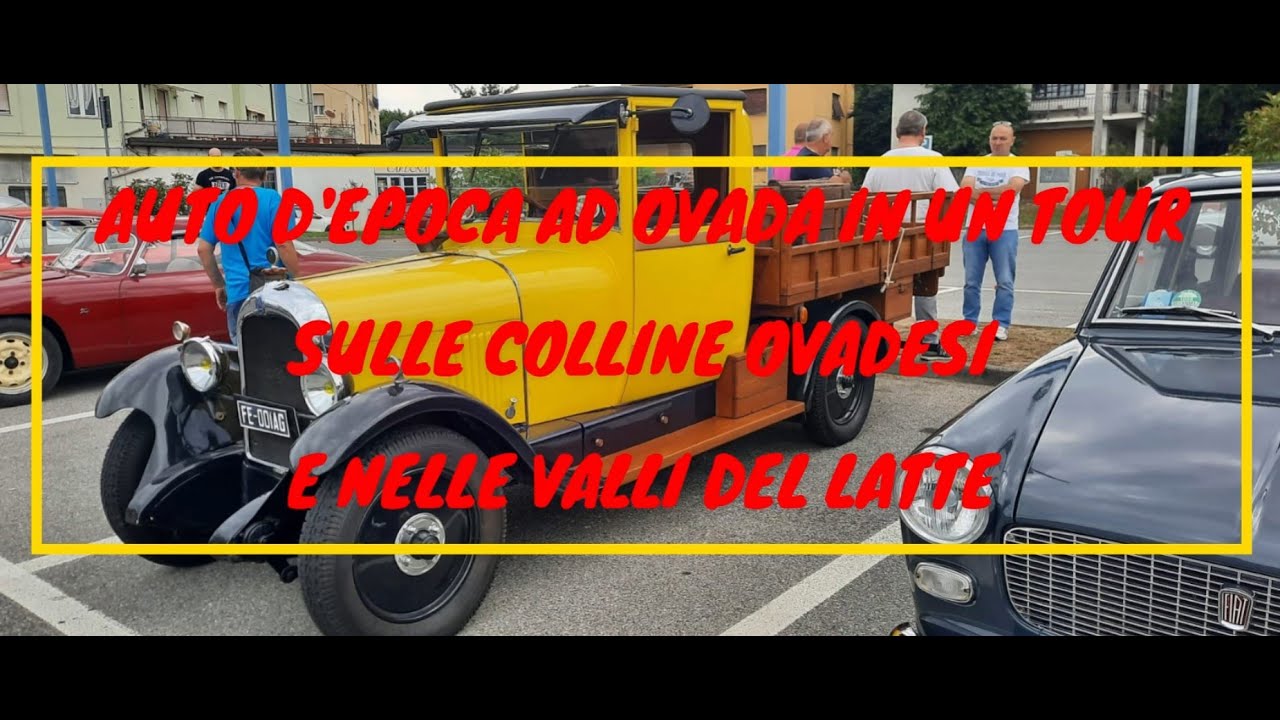 AUTO D'EPOCA AD OVADA - LA PARTENZA - YouTube