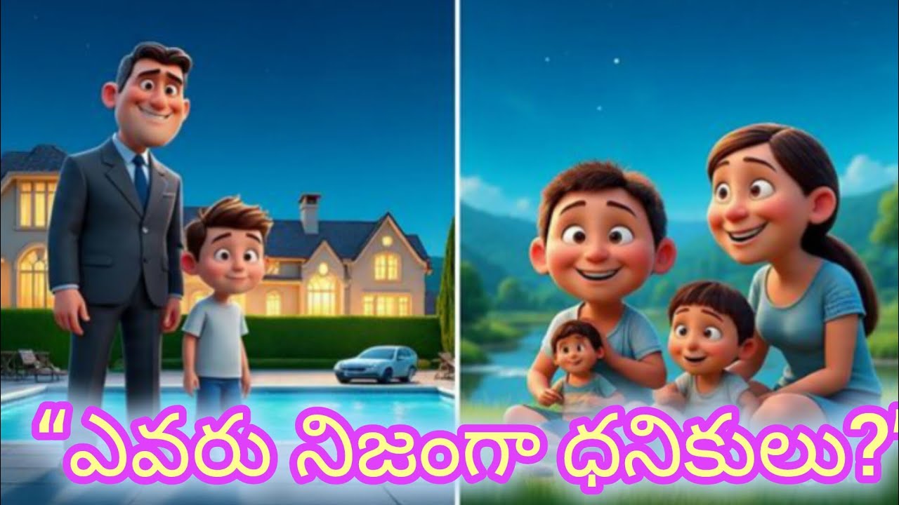 ధనిక తండ్రి – కొడుకు నీతి కథ | Rich Father & Son Moral Story in Telugu ...