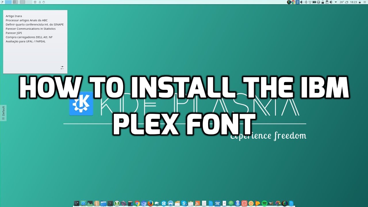 How to install the IBM Plex font - YouTube