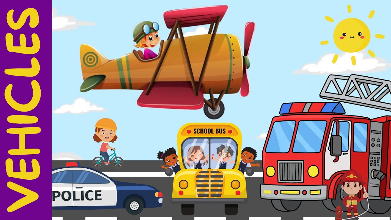 The Best Transportation Video For Toddlers | Learn The Means Of ...