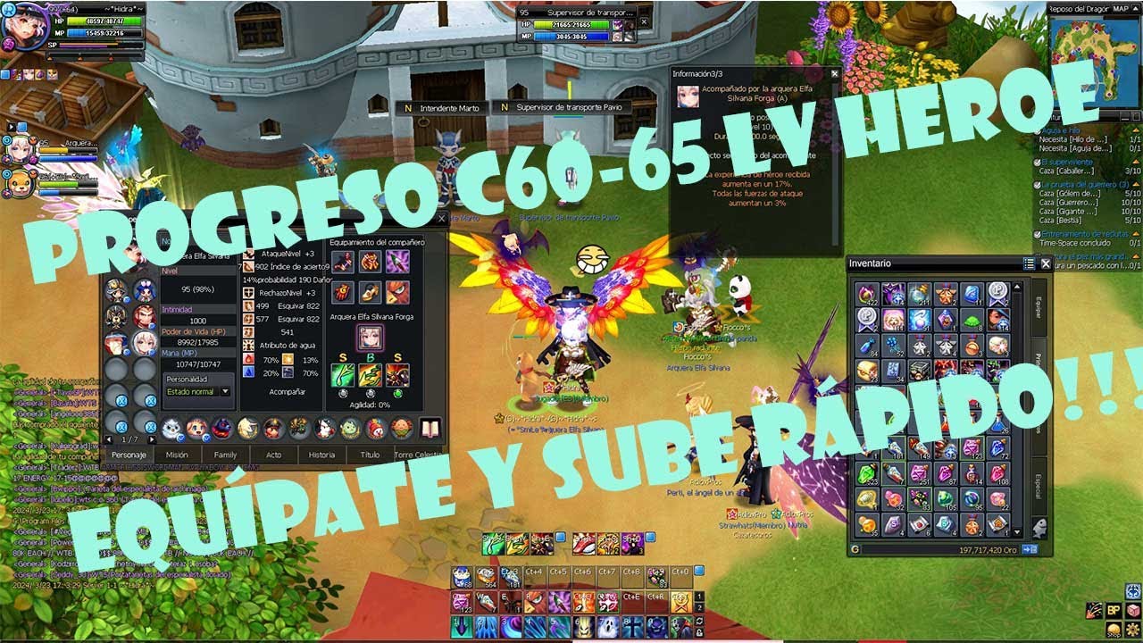 LEVEA RÁPIDO Lv C60-65 (Nivel Héroe) | NosTale ESPAÑOL Sv Dragonveil By ...