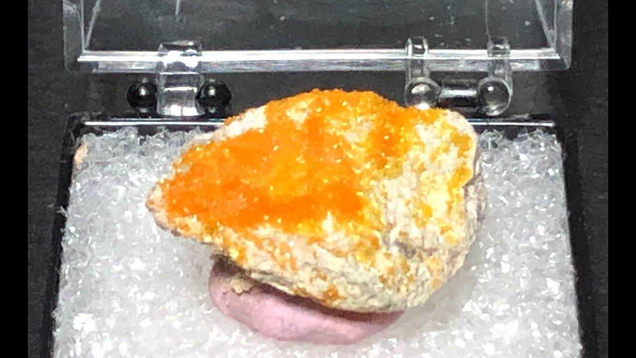 Minerals #28: Mimetite, Rawhide Mine, Arizona, USA. - YouTube