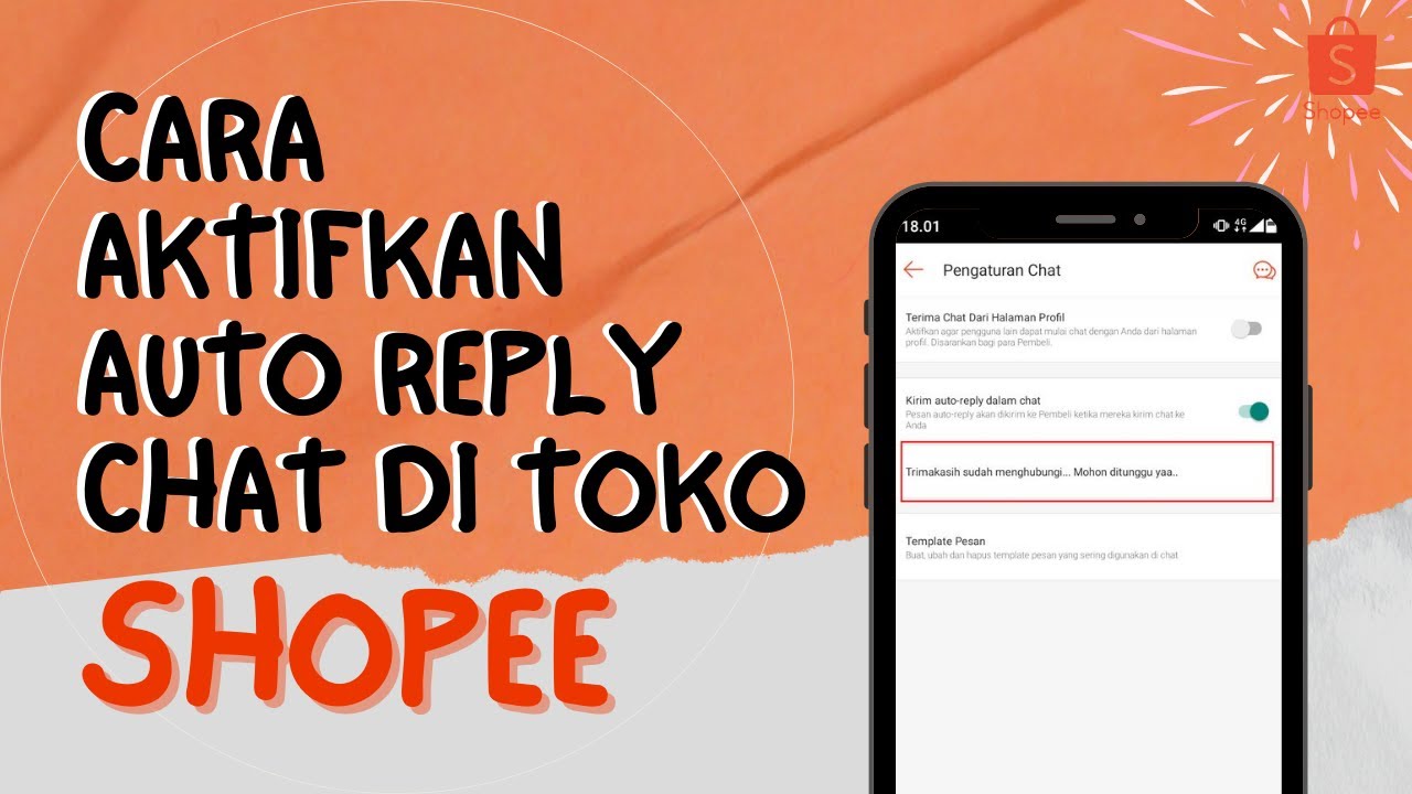Cara Aktifkan Pesan Auto Reply Chat / Pesan Otomatis di Toko Shopee ...