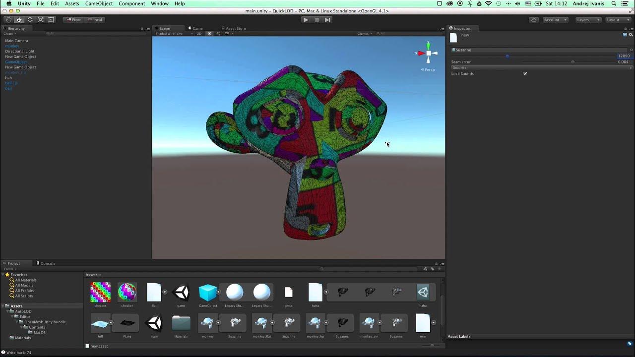 Mesh Decimation in Unity: UV seams - YouTube