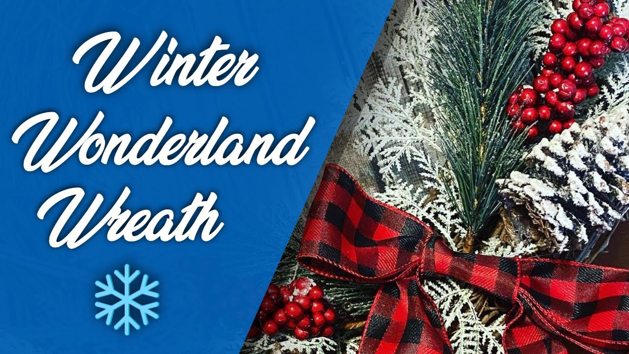 How to make a Winter Wonderland Wreath | Tutorial - YouTube