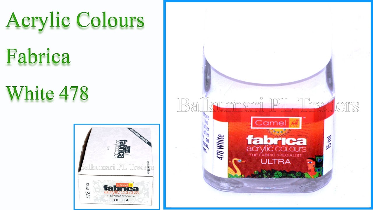 White 478 Fabric Acrylic Color Camel 15 ML - YouTube