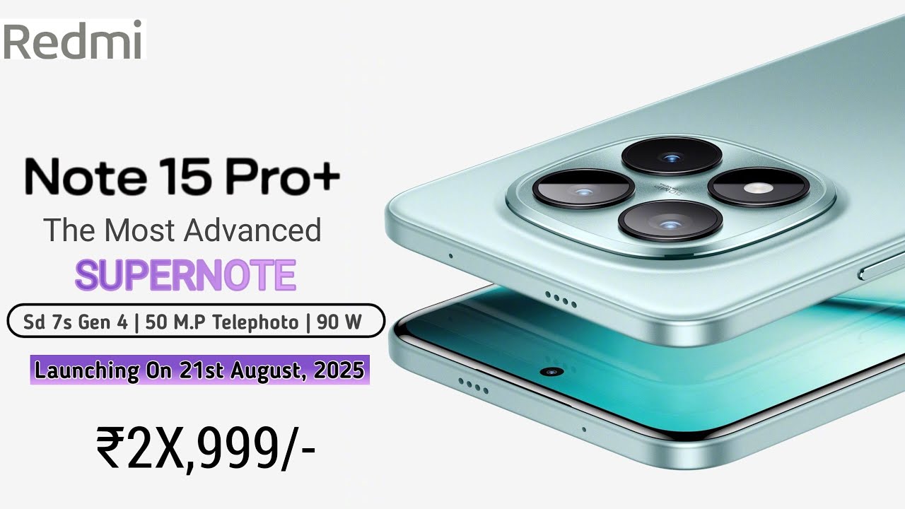 Redmi Note 15 Pro Plus 5G Launch Date In India, India Price,Specs ...