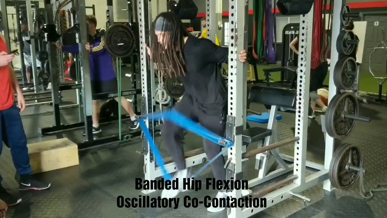 Banded Hip Flexion - Oscillatory Co-Contraction - YouTube