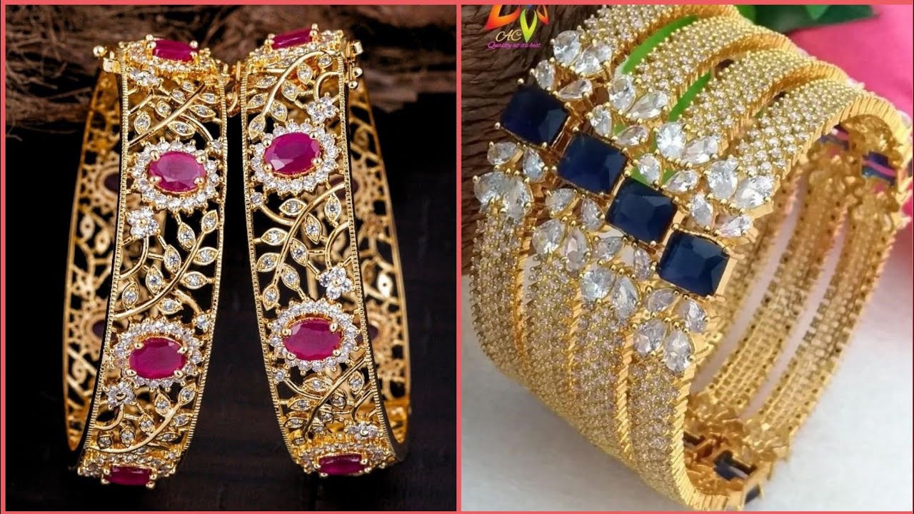 Latest Beautiful And Outstanding 22K Gold Fancy Bangles Design With ...