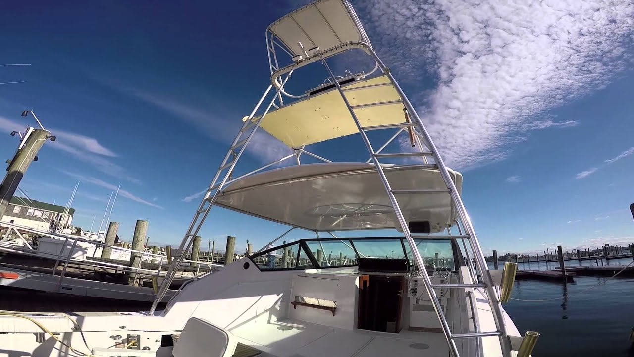 36' 1984 Hatteras Express Offshore Yacht Sales - YouTube