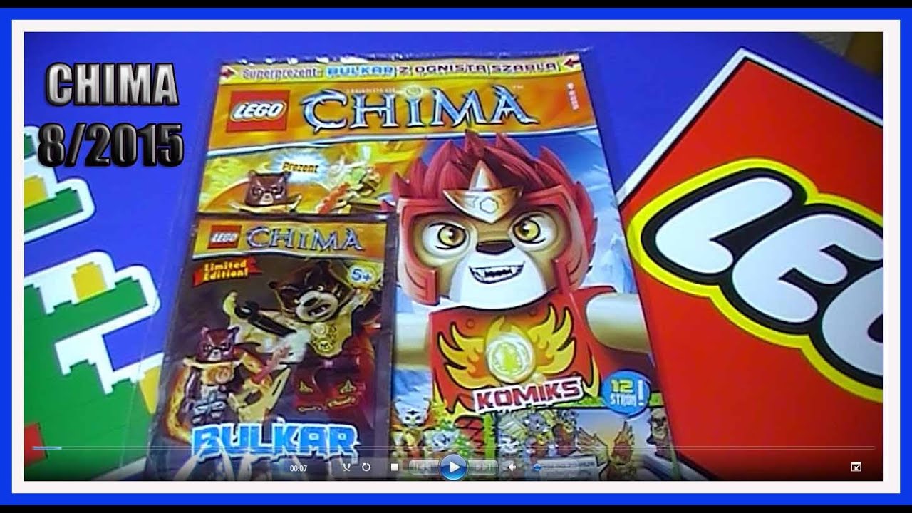 Otwieramy magazyn Lego Legend of Chima nr 8/2015 + Bulkar z ognistą ...
