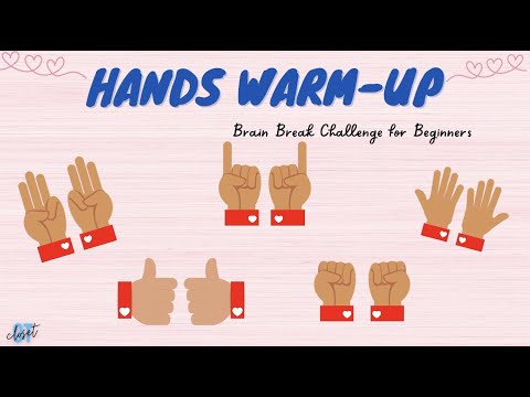 Writing Readiness Hands & Fingers Warm Up Exercises for Beginners
