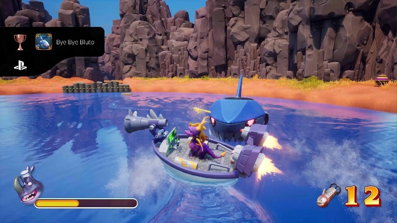 Spyro Reignited Trilogy "Bye Bye Bluto" Bronze Trophy - YouTube