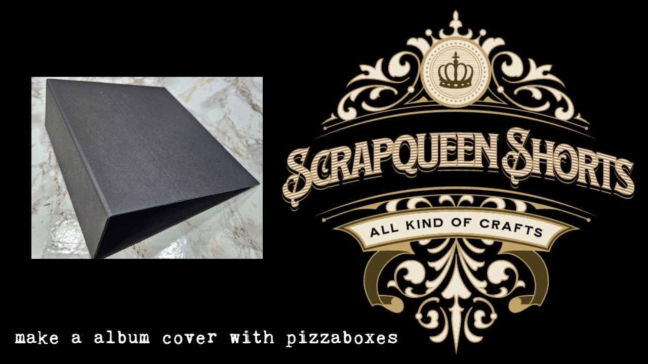 How to make a mini album cover with pizza boxes #shorts scrapqueen`s ...