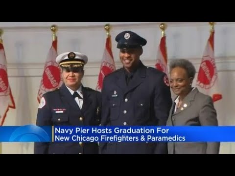 Chicago Fire Department welcomes new graduates from the academy - YouTube