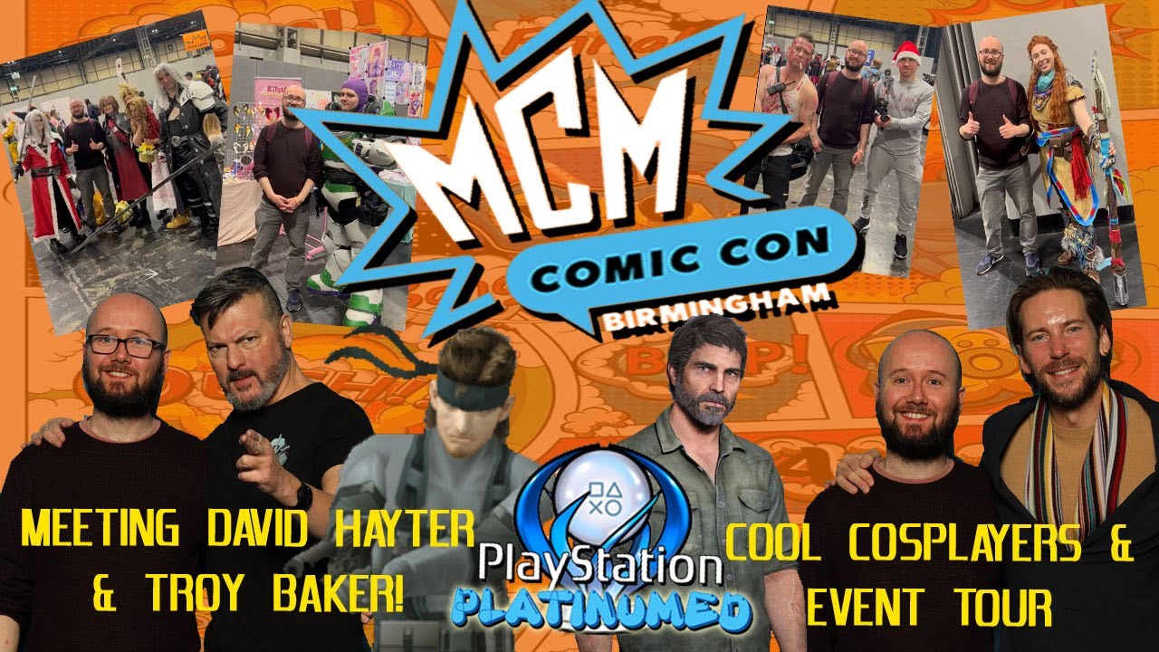 PLAYSTATION PLATINUMED @ MCM BIRMINGHAM COMIC CON - MEETING TROY BAKER ...