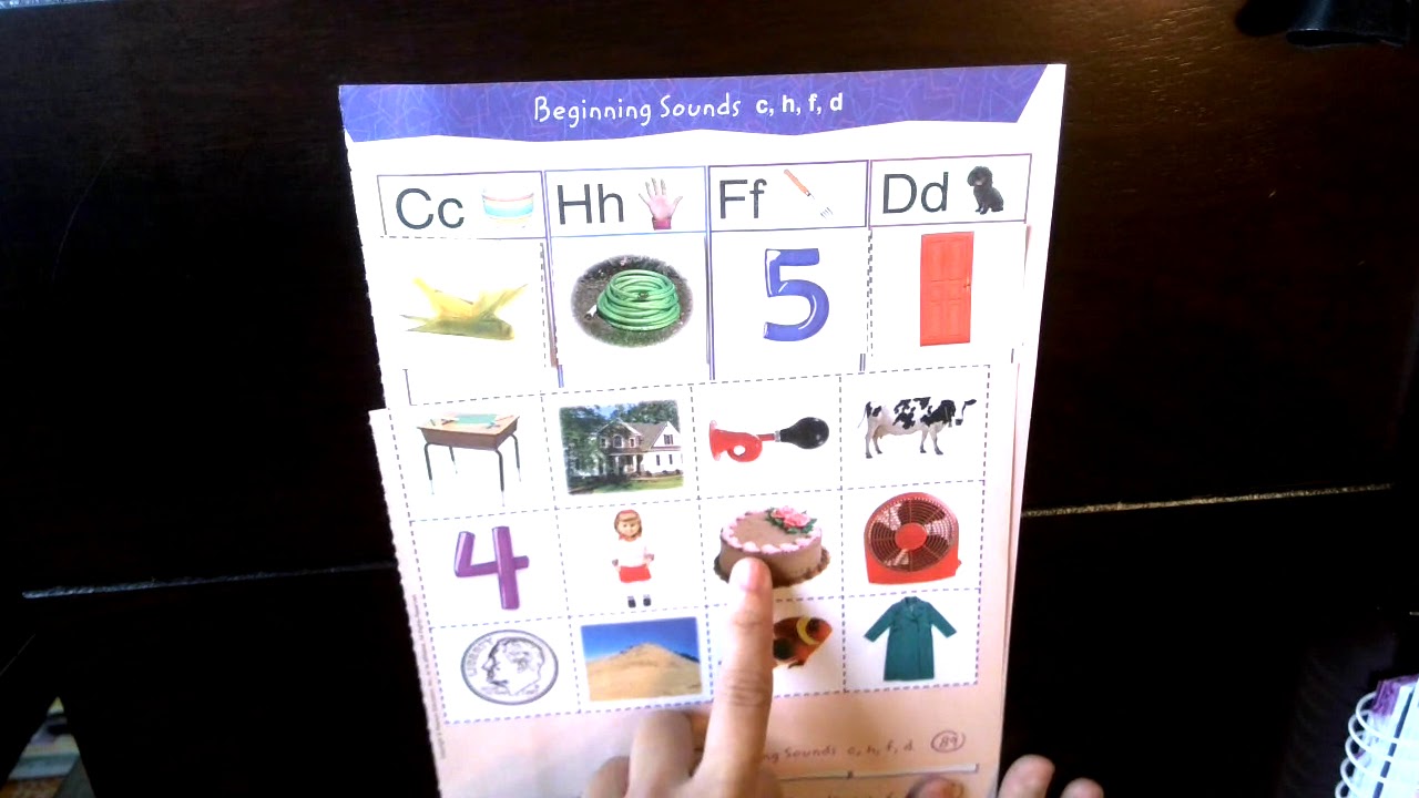 Words Their Way Sort 23- Beginning Sounds c,h,f,d - YouTube