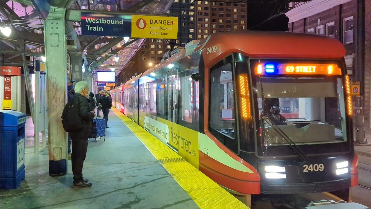 Calgary Transit Blue Line | CTrain 69 Street - YouTube