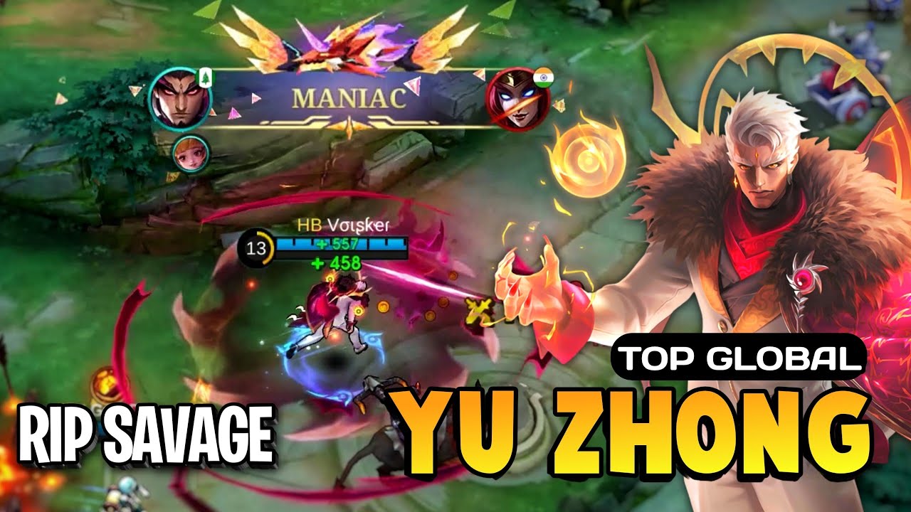 Yu Zhong Best Build 2024 [ Yu Zhong Top Global Gameplay ] Mobile ...