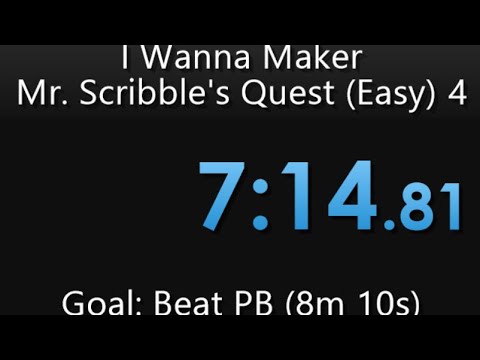 I Wanna Maker Mr. Scribble's Quest (Easy) In 7m 14s 81ms - YouTube