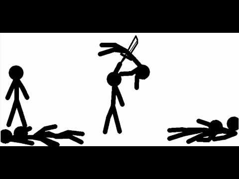 Monos de palo peleando. - YouTube