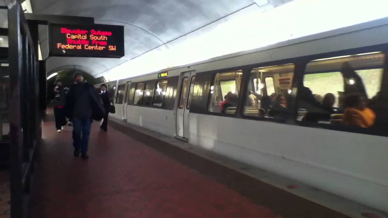 WMATA Green Line Trains At Fort Totten - YouTube