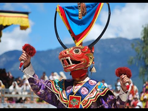 Sangay Lingpai Nga Cham | Tamshing | Tshechu | Bumthang - YouTube