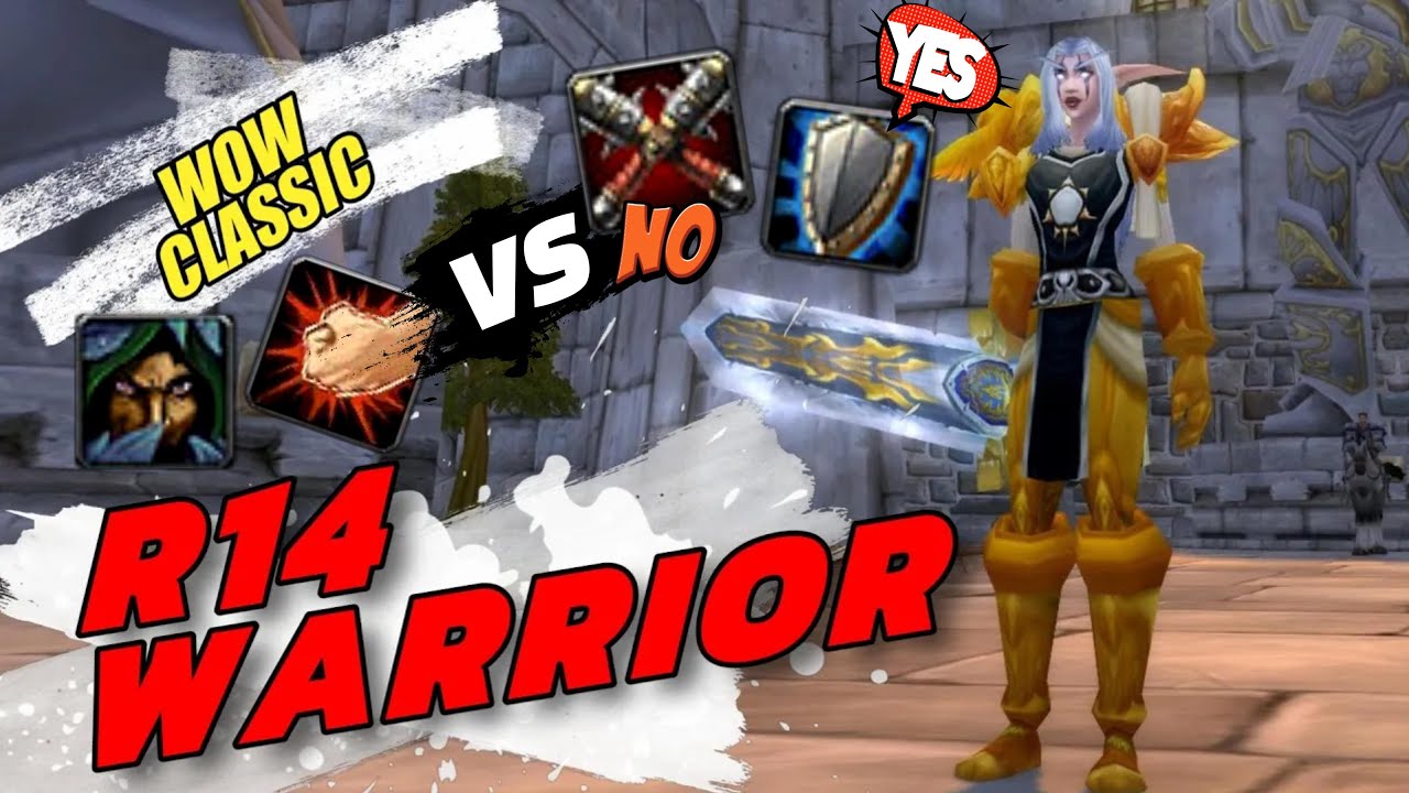 방패막기를 활용한 실전 전투..전사 VS 도적 wow classic warrior pvp (R14/최고사령관) - YouTube