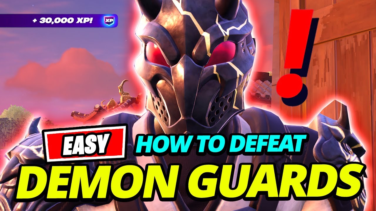 How to EASILY Defeat Demon Guards - Fortnite Quest - YouTube