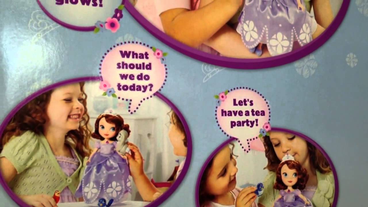 SOFIA THE FIRST "Talking Sofia and Animal Friends" Princess Sofia Doll ...