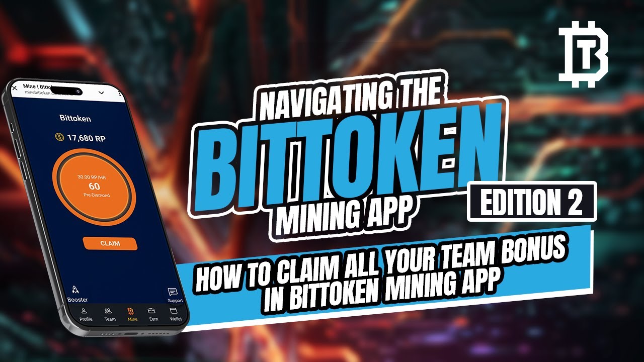 HOW TO CLAIM ALL YOUR TEAM BONUSES IN BITTOKEN MINING APP - YouTube