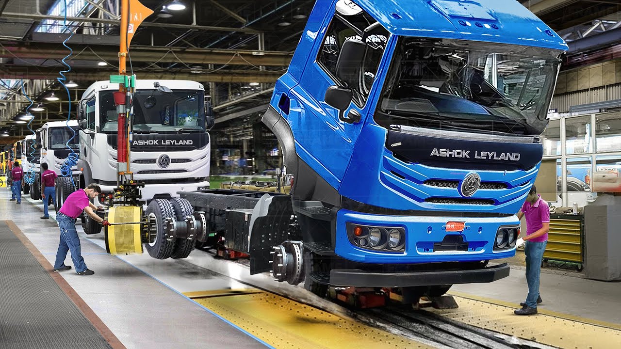 How India Builds its Massive Trucks Inside Giant Factory - Production ...