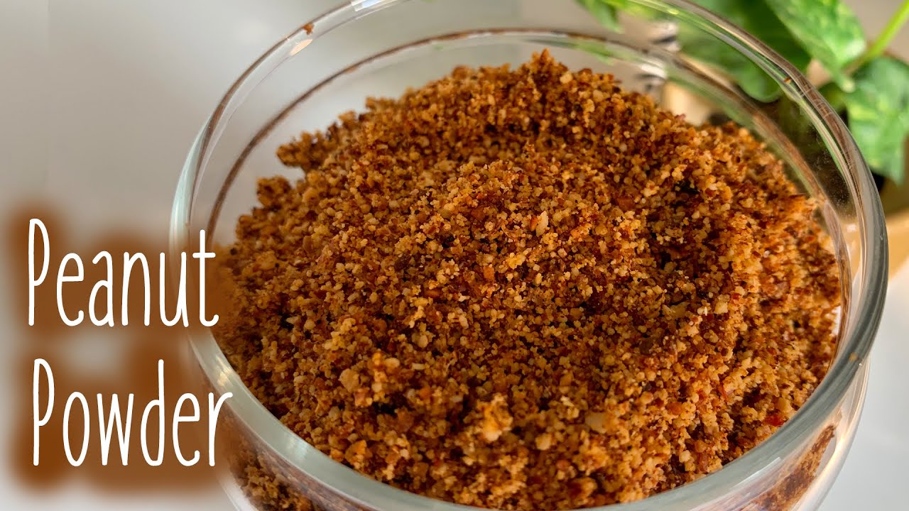Peanut Powder Recipe for Indian Breakfast Items and Rice - YouTube