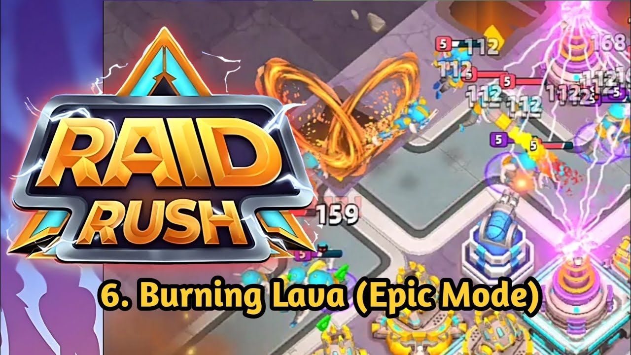 Raid Rush: Tower Defense TD - Burning Lava (Epic Mode) - YouTube