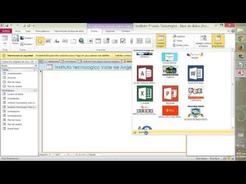 como insertar imagenes en acces 2010 - YouTube