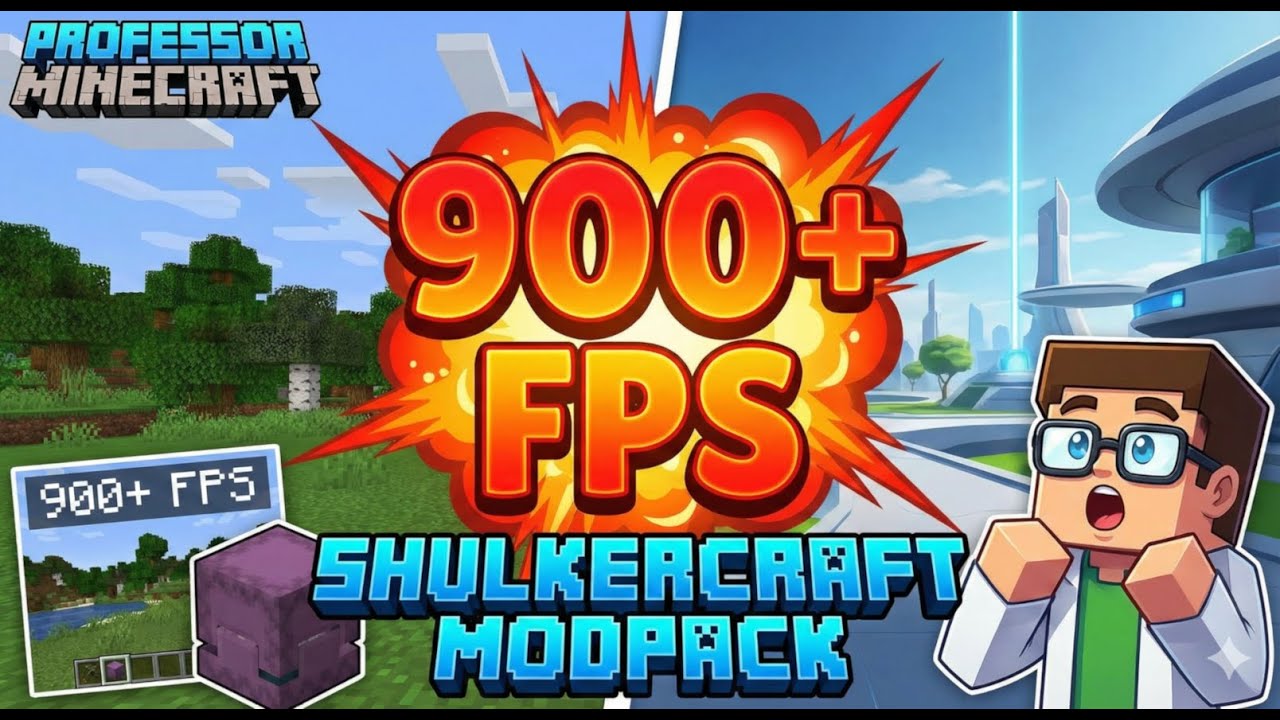 900+ FPS?! Testei o Modpack do Shulkercraft e É INSANO! - YouTube