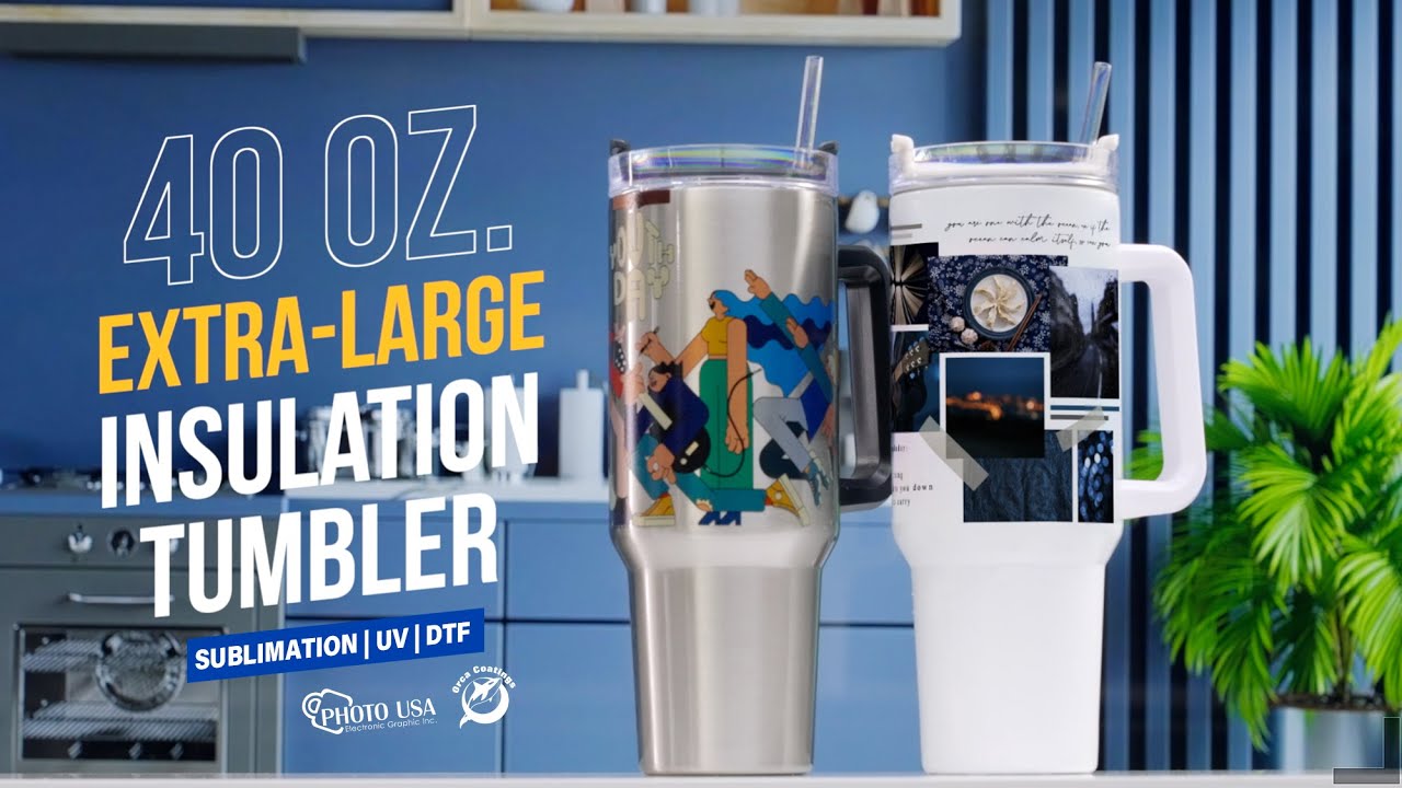 Custom Sublimation 40oz. Insulated Tumbler | Orca Coatings | UV Print ...
