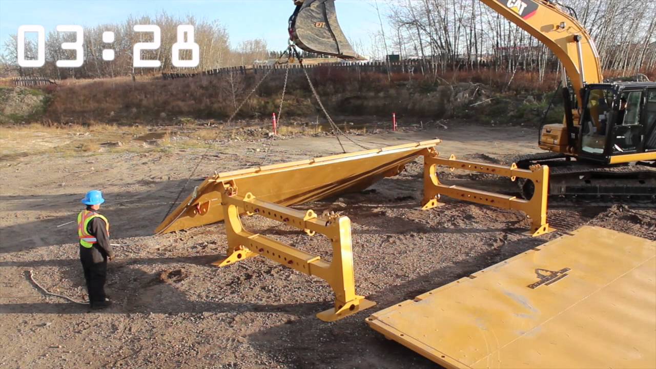 Trench Box Assembly - GroundWorks Safety Systems - Ground Shoring - YouTube