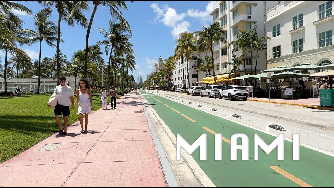 ☀️ Ocean Drive Miami Beach Walk in 4K | Sunny South Beach Afternoon ...
