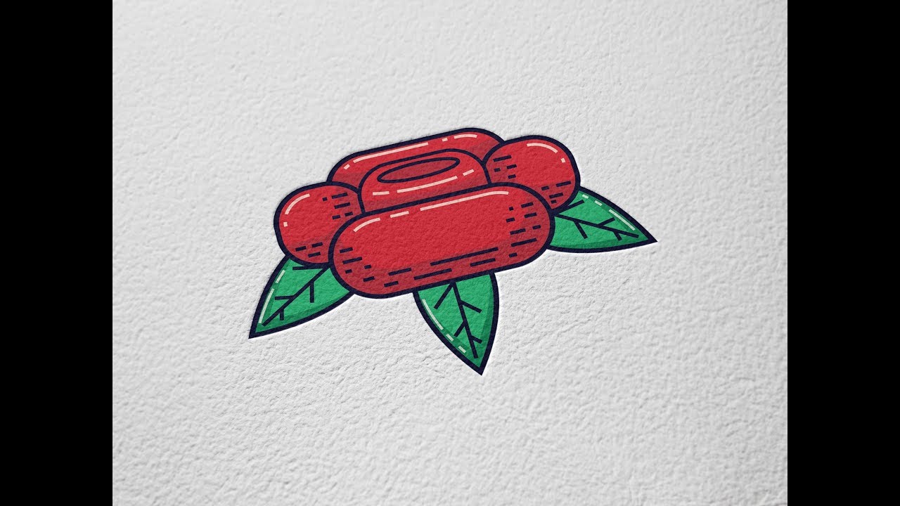 Rafflesia Flower Adobe Illustrator Tutorial - YouTube